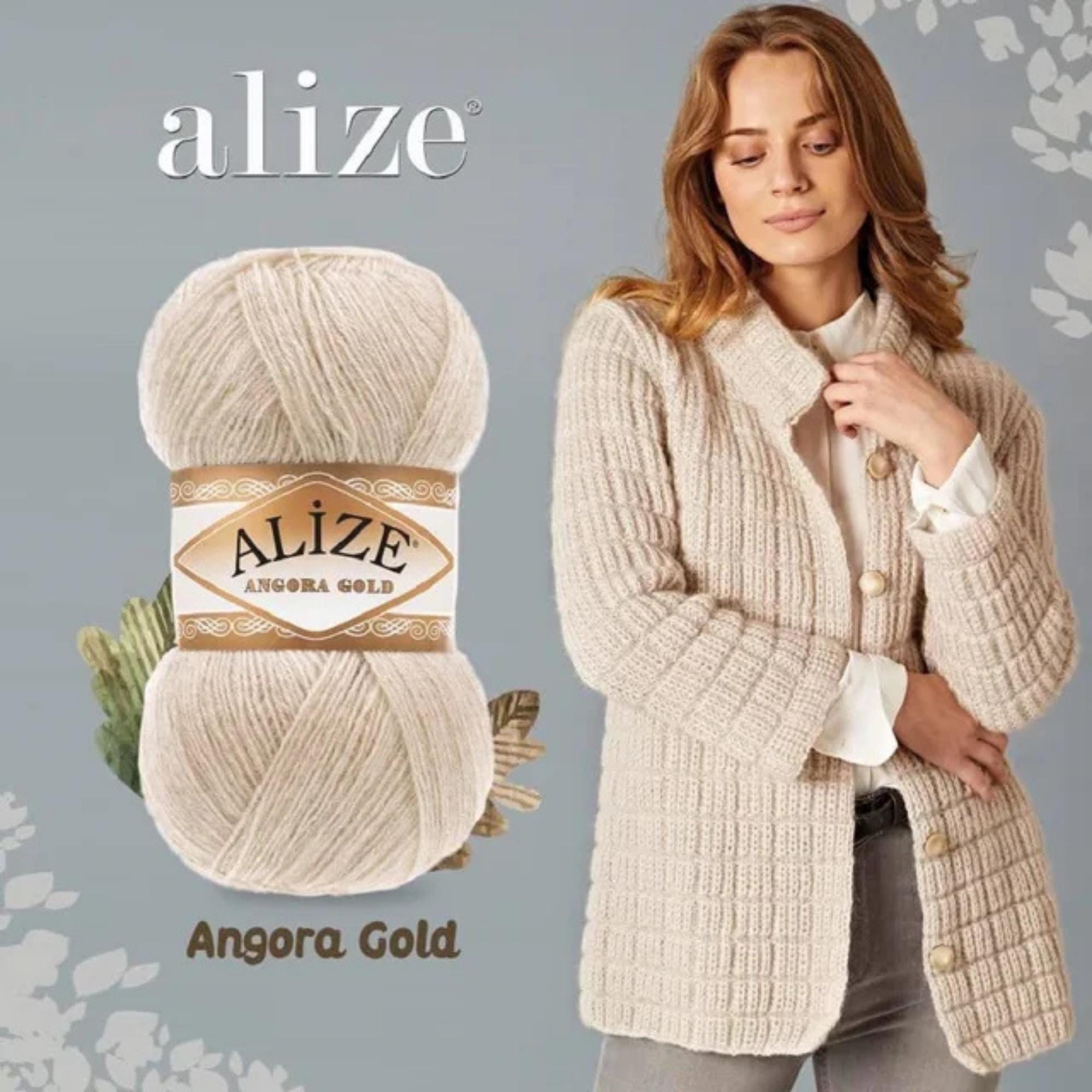 Alize Angora Gold: Soft Acrylic-wool Fingering Yarn for Cozy Winter ...