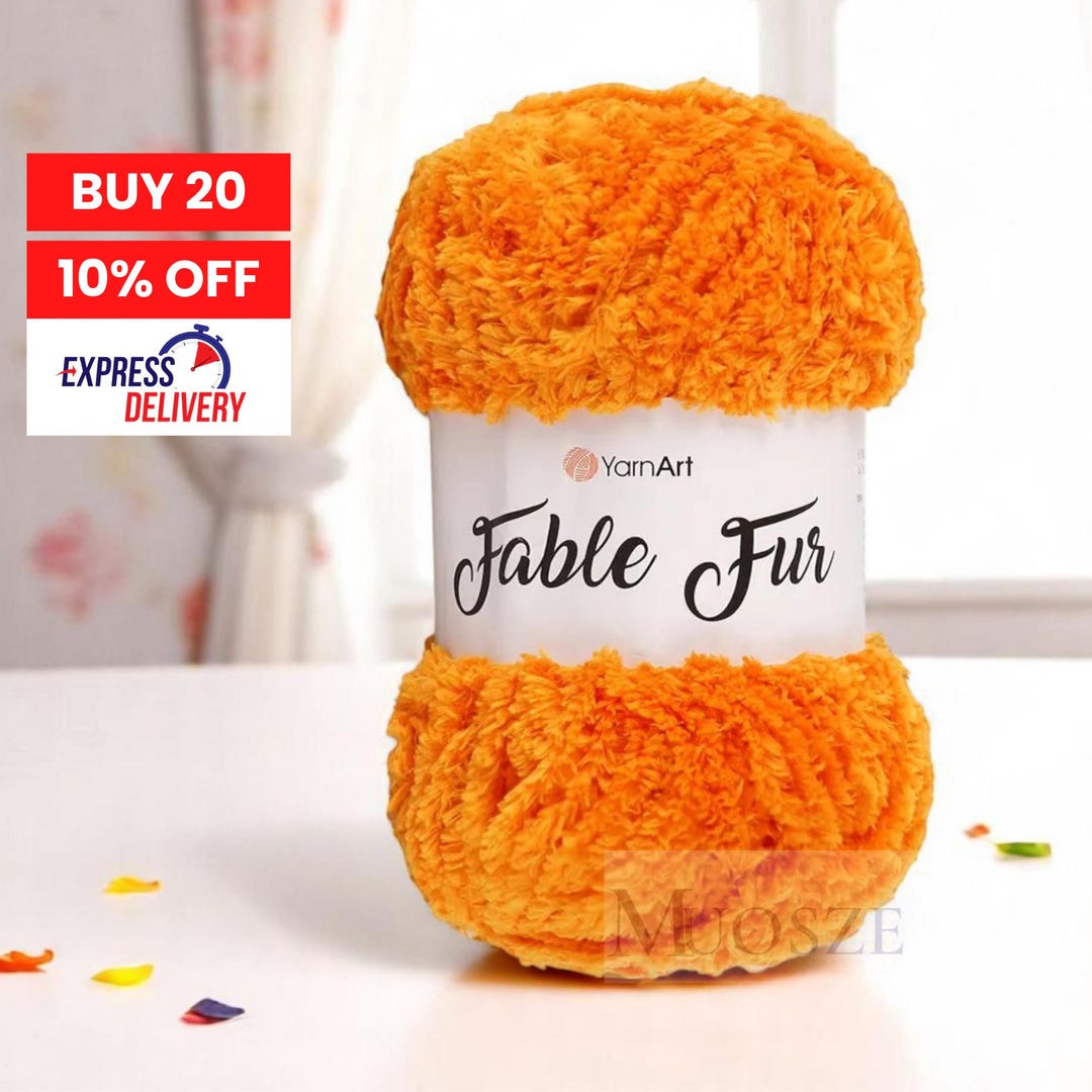 Yarnart Fable Fur, Soft Velvet Yarn, Amigurumi Yarn, Baby Yarn, Doll ...
