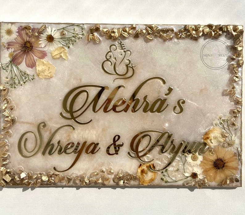Resin Name Plate - Etsy
