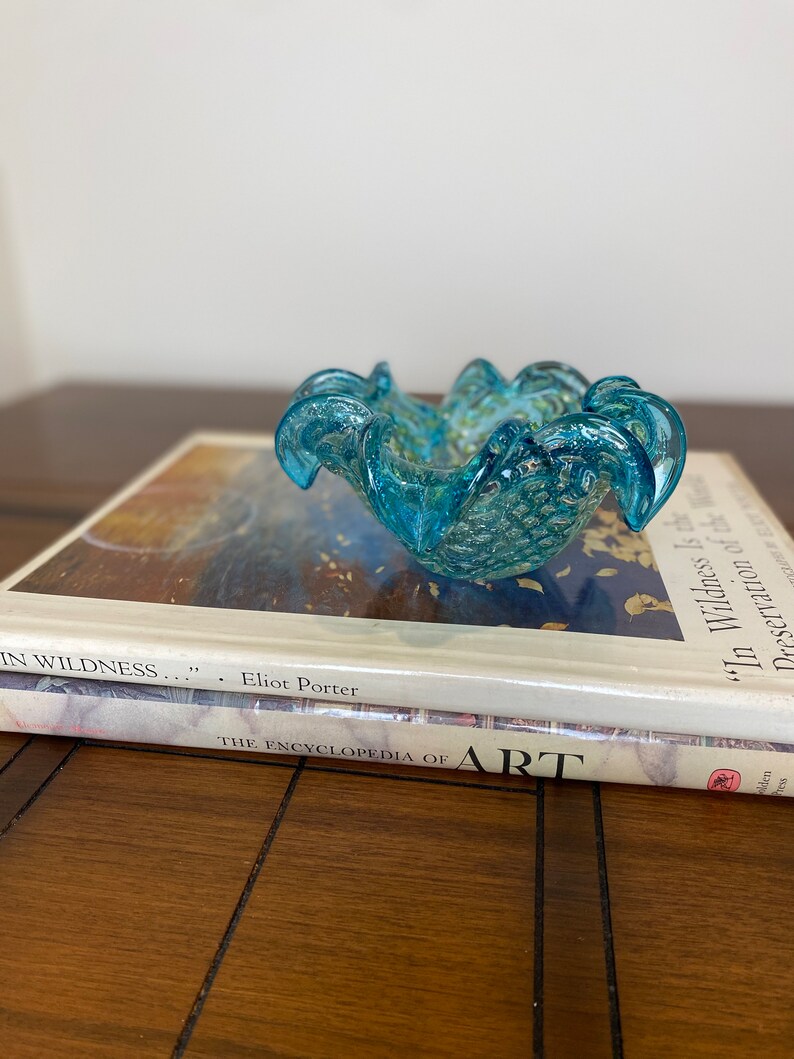 Vintage Murano Glass Bowl or Cigarette Tray - Etsy