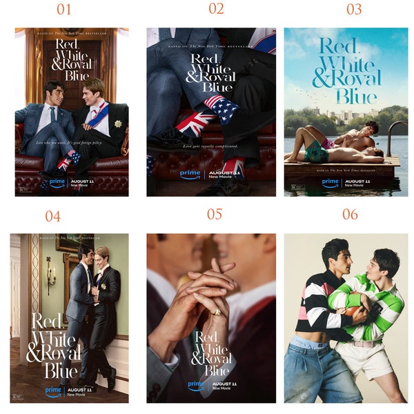 Red White and Royal Blue Movie Poster - Etsy