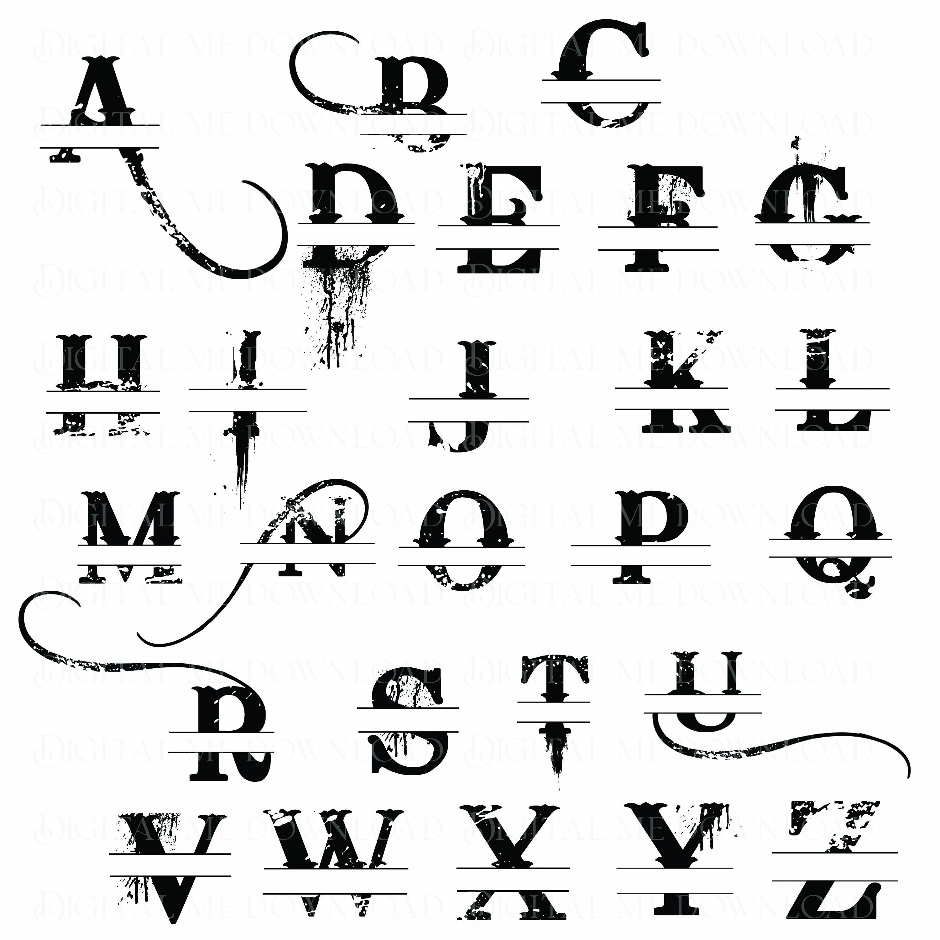 Bleeding Cowboy Split Monogram PNG, EPS, and PDF. Personalize Them ...