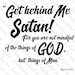 Get Behind Me Satan, Png, Pdf, Jpeg, Eps Files. Digital Download ...
