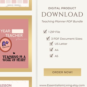 The Ultimate Academic Year Teacher Planner: Organize Your Lessons ...