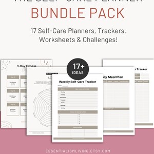Self-care Planner, Self-care Workbook, Self-care Tracker, Self-care ...