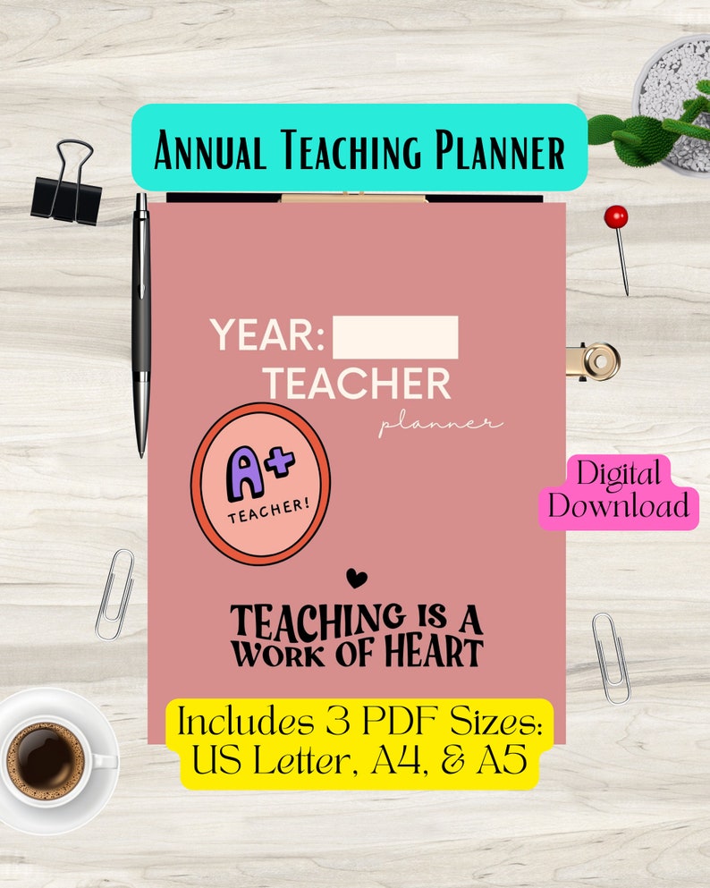 The Ultimate Academic Year Teacher Planner: Organize Your Lessons ...