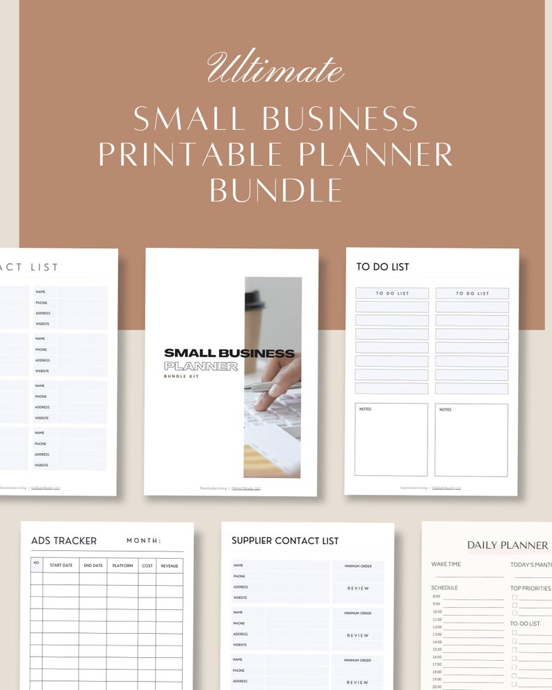Small Business Planner Bundle: Printable Business Organizer (digital ...