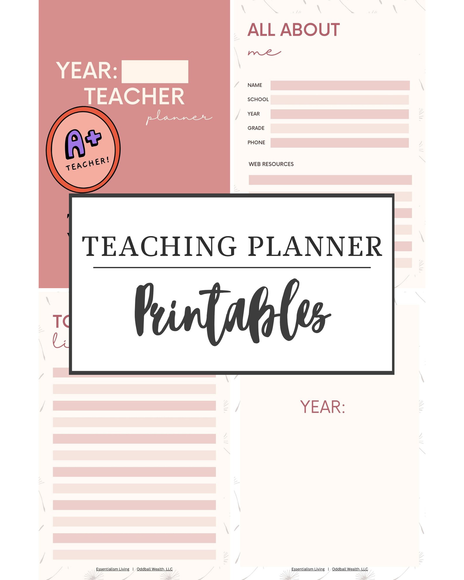 The Ultimate Academic Year Teacher Planner: Organize Your Lessons ...