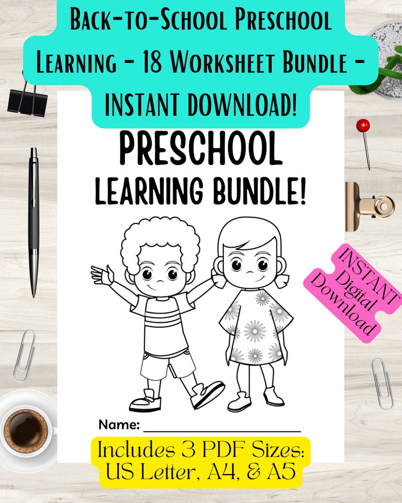 Preschool Workbook, Preschool Printables, Preschool Worksheets ...