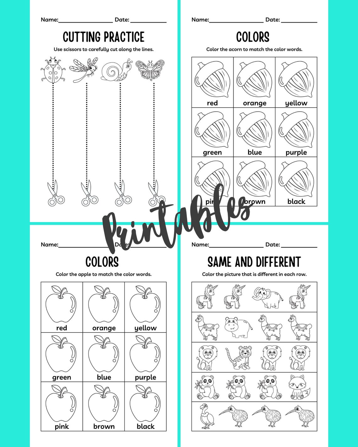 Preschool Workbook, Preschool Printables, Preschool Worksheets ...