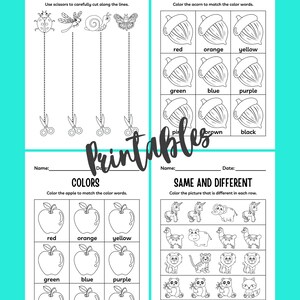 Preschool Workbook, Preschool Printables, Preschool Worksheets ...