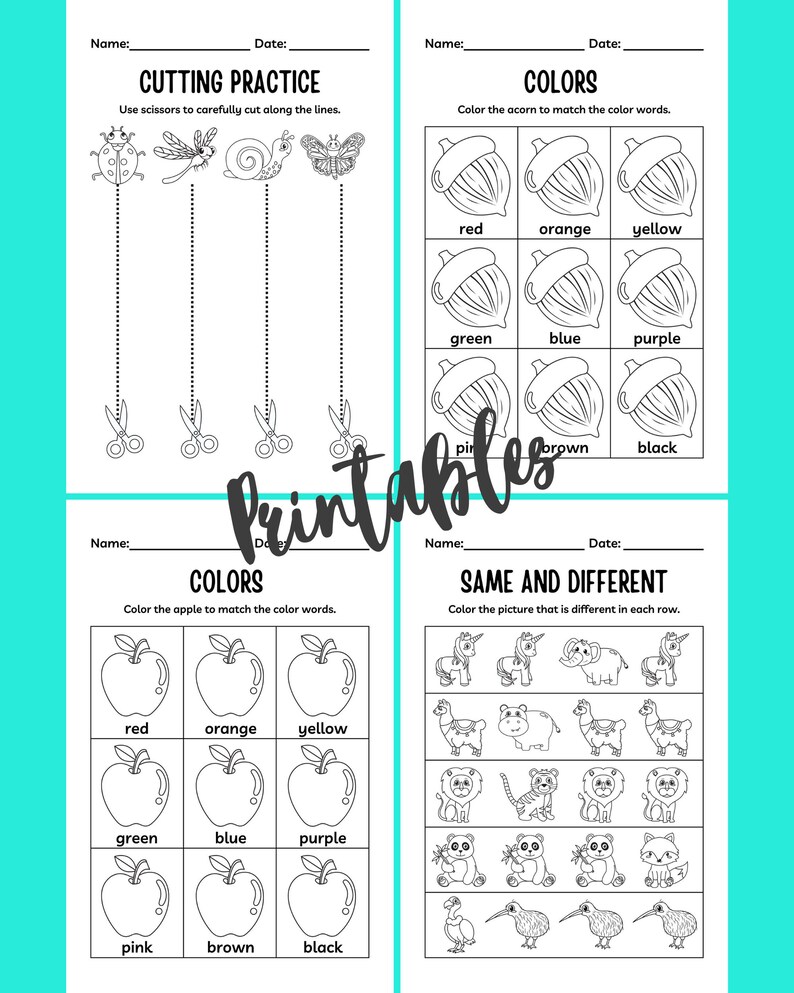 Preschool Workbook, Preschool Printables, Preschool Worksheets ...