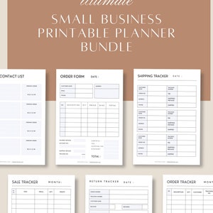 Small Business Planner Bundle: Printable Business Organizer (digital ...