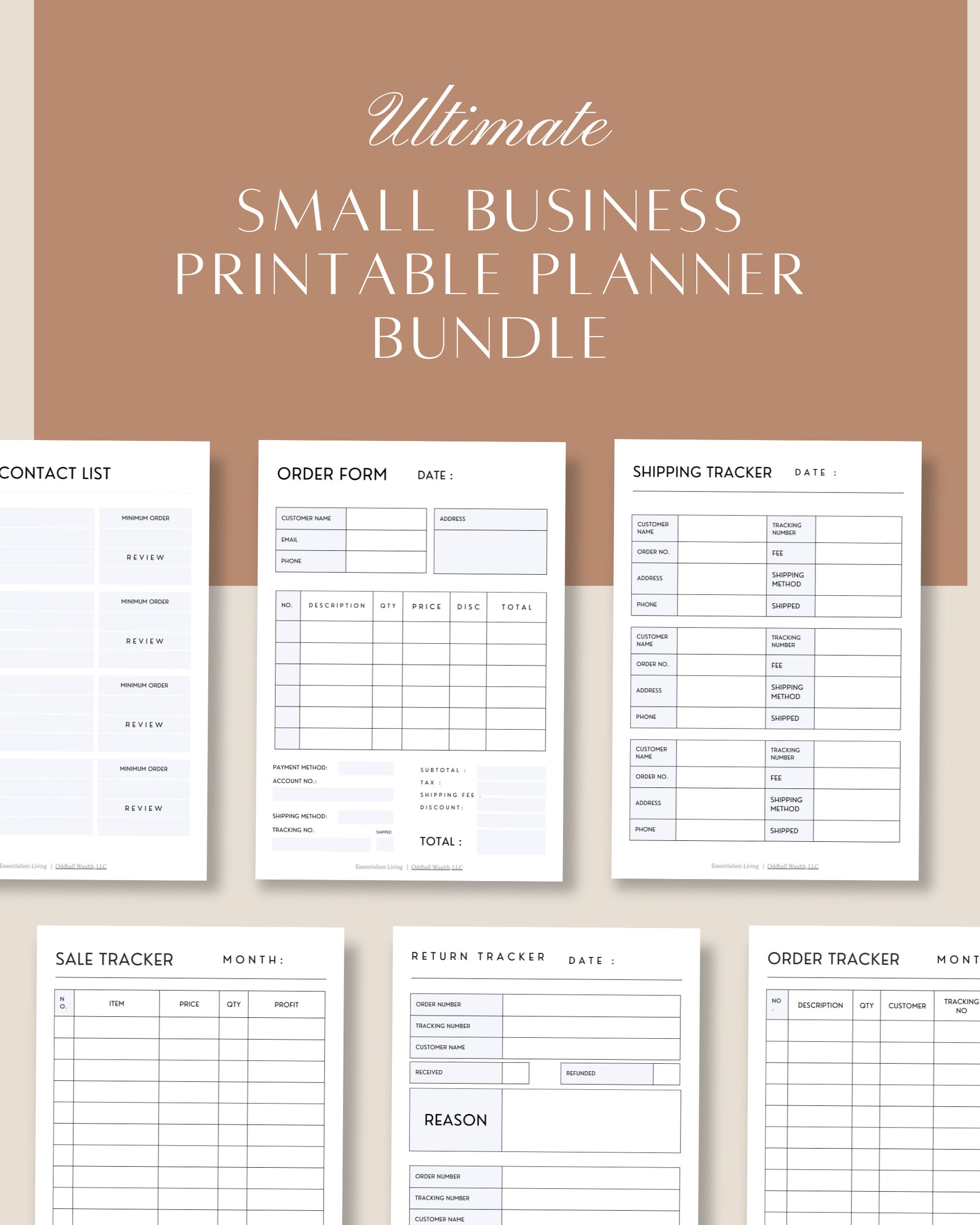 Ultimate Small Business Planner and Tracker! Boost Productivity and ...