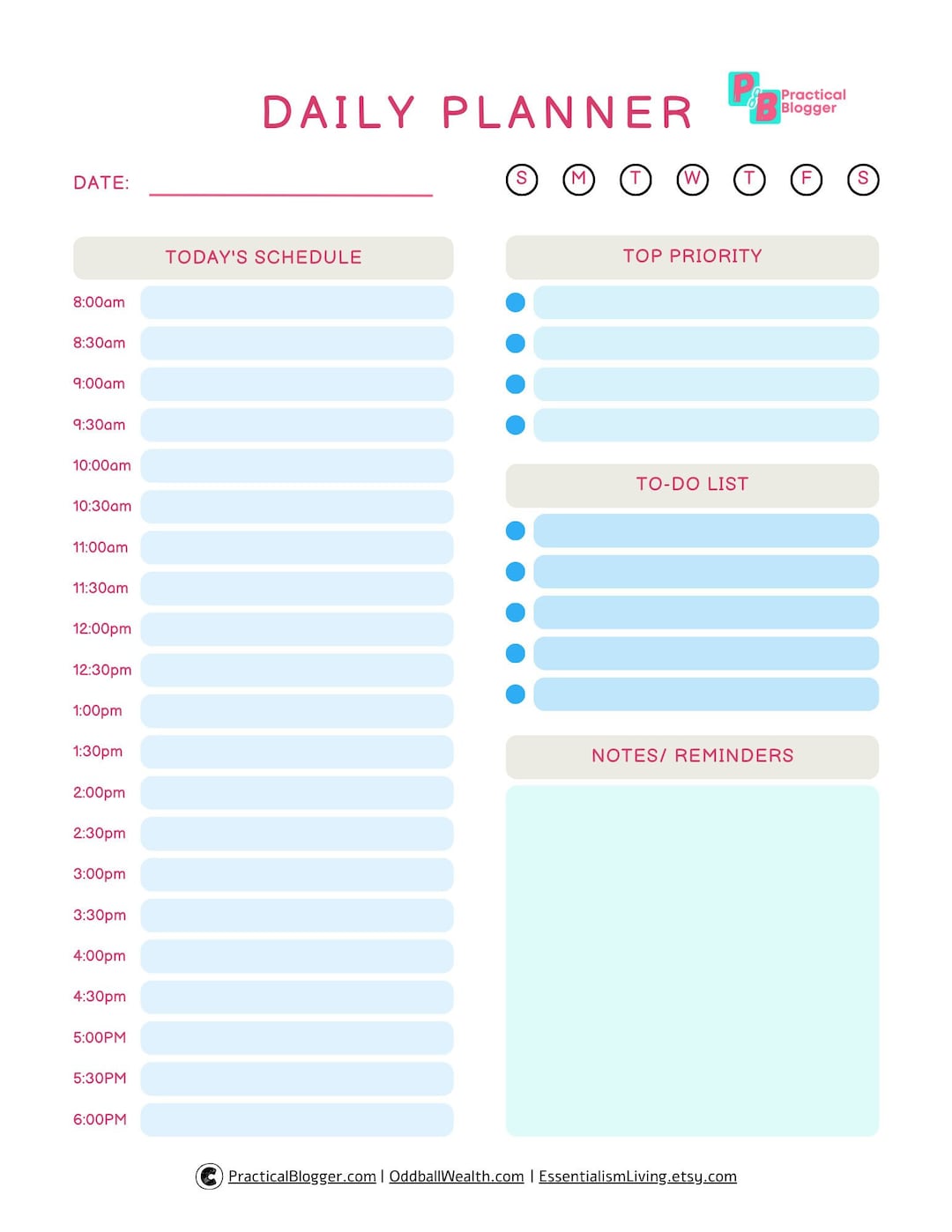 Daily Planner, Routine Tracker, Journal, Life Organizer & Schedule ...