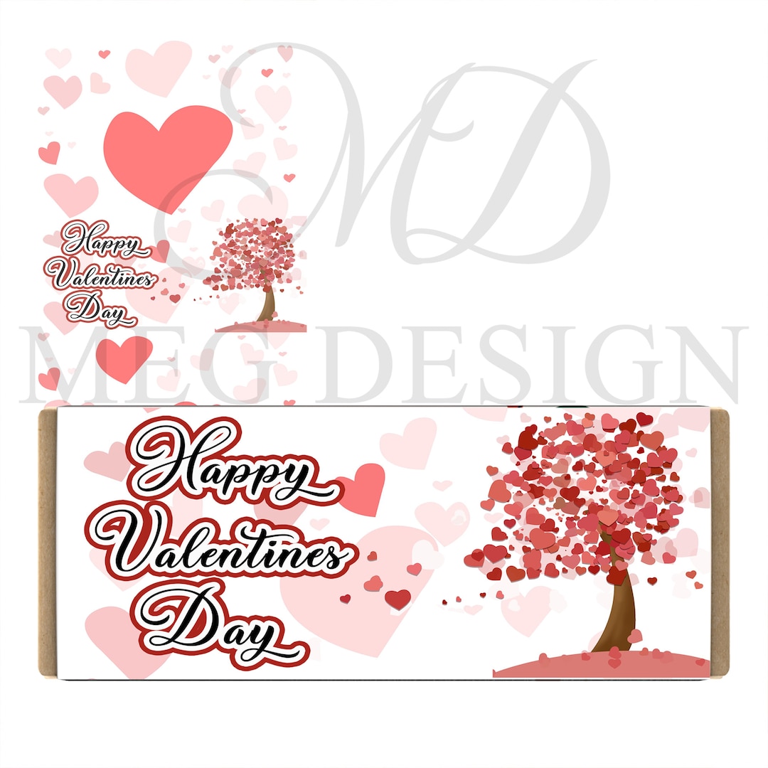Valentine Candy Bar Wrapper | Digital Printable | Chocolate Wrapper ...