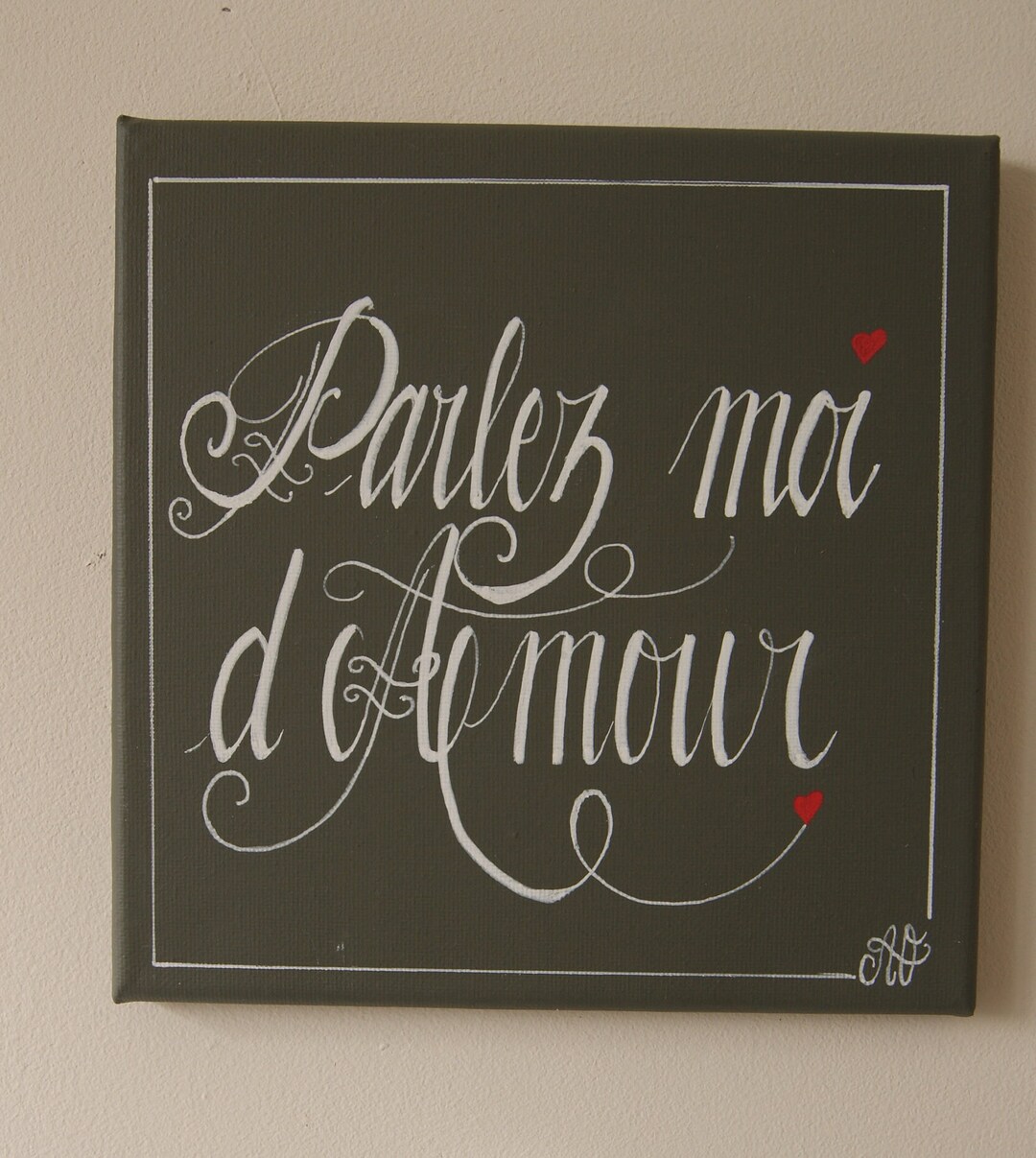 Painting talk TO ME ABOUT Love Handmade Calligraphy Posca Writing - Etsy