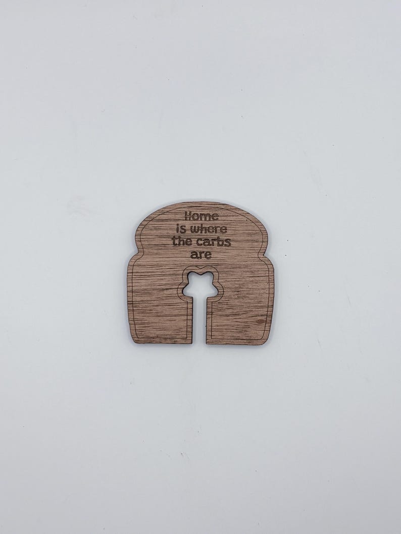 Wooden Bread Clips With Funny Quotes Reusable Bread Bag Ties a Set of 4 ...