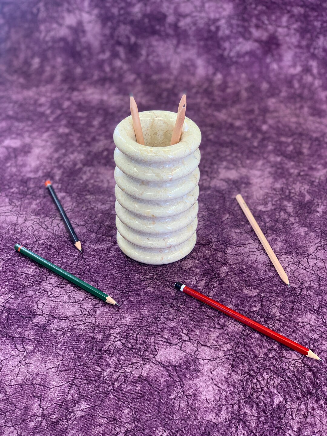 Marble Pen Holder Pen Stand Marble With Veins Gift for Man - Etsy