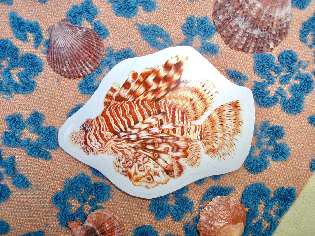 Lionfish Sticker - Etsy