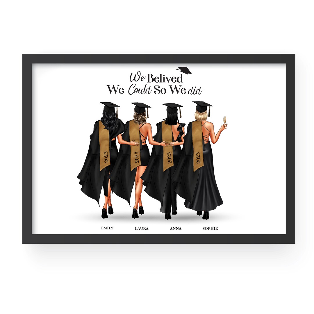 Personalized Graduation Friends Gift, Gift for Best Friends, University ...