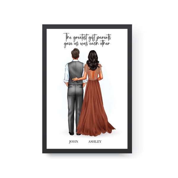 Bride and Groom Poster - Etsy