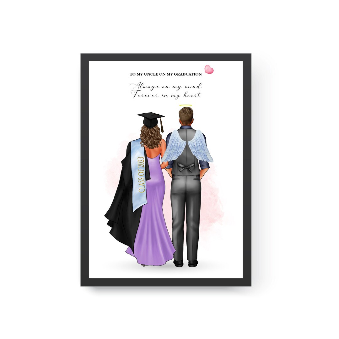 Custom Graduation Memorial Gift for Uncle, Best Uncle Ever, Custom ...