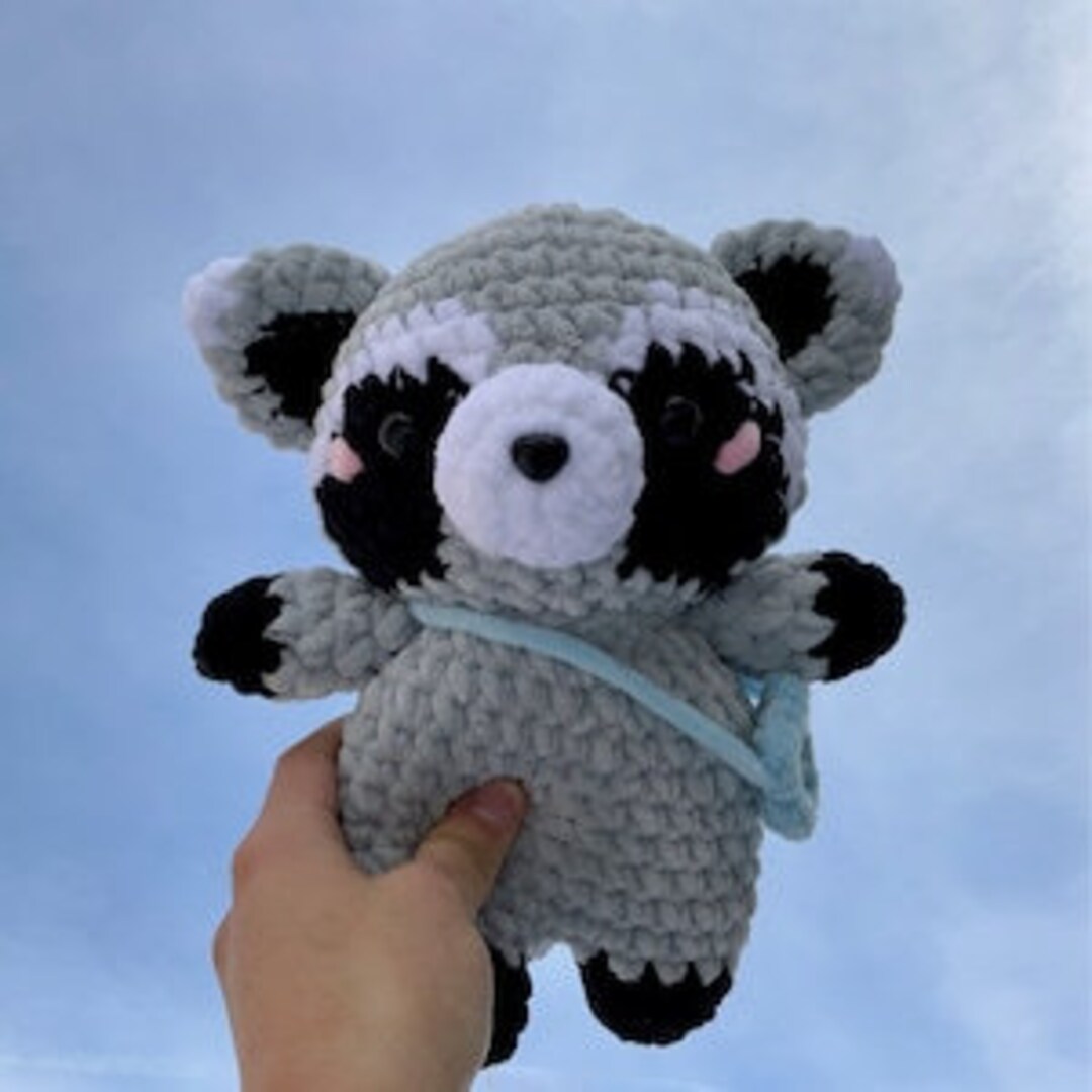 Crochet Pattern Chocho the Raccoon Cute Soft Toy Handmade - Etsy