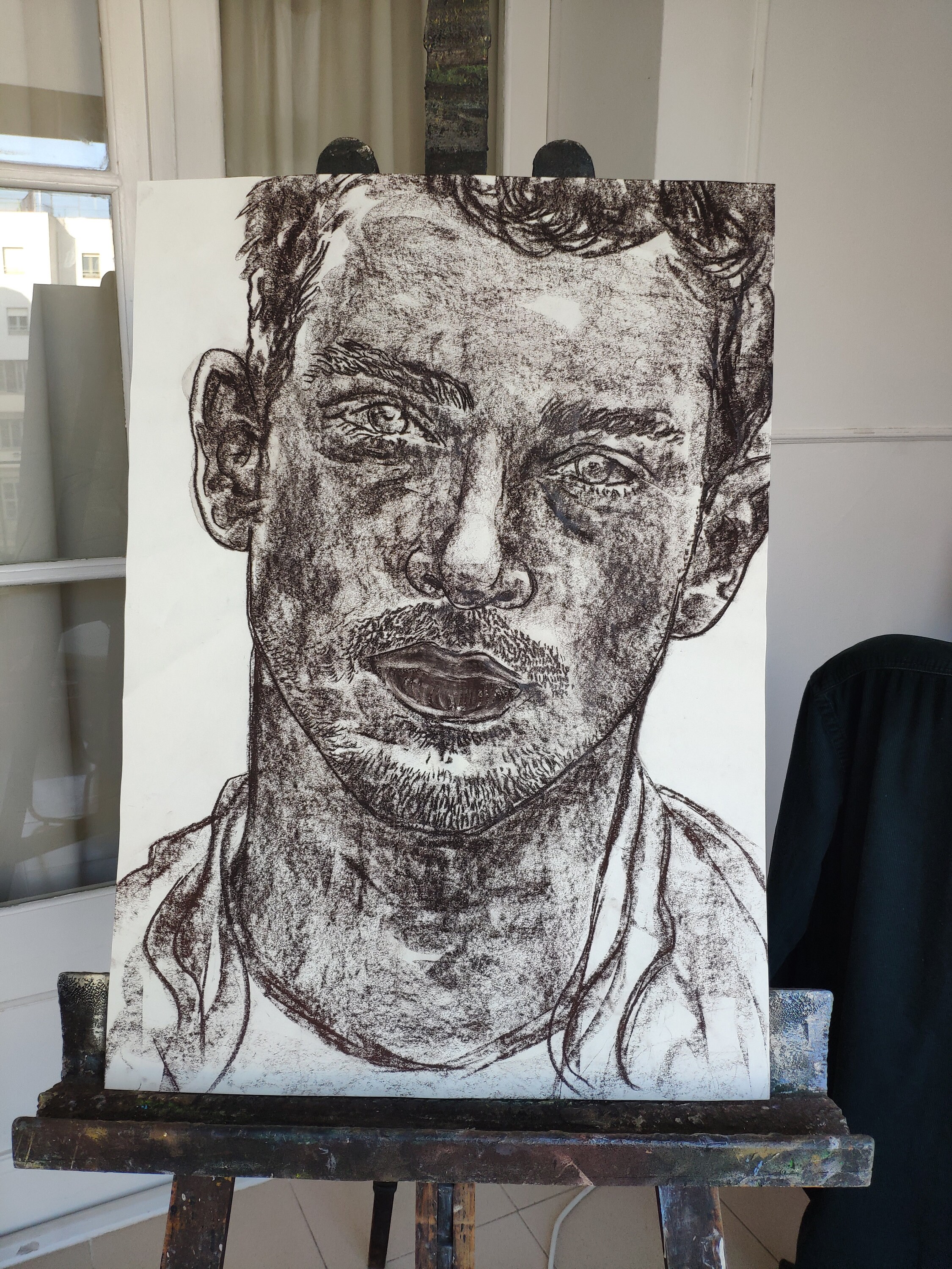 Original Drawing Manu Rios Elite Actor Portrait Handosme Male Fashion ...