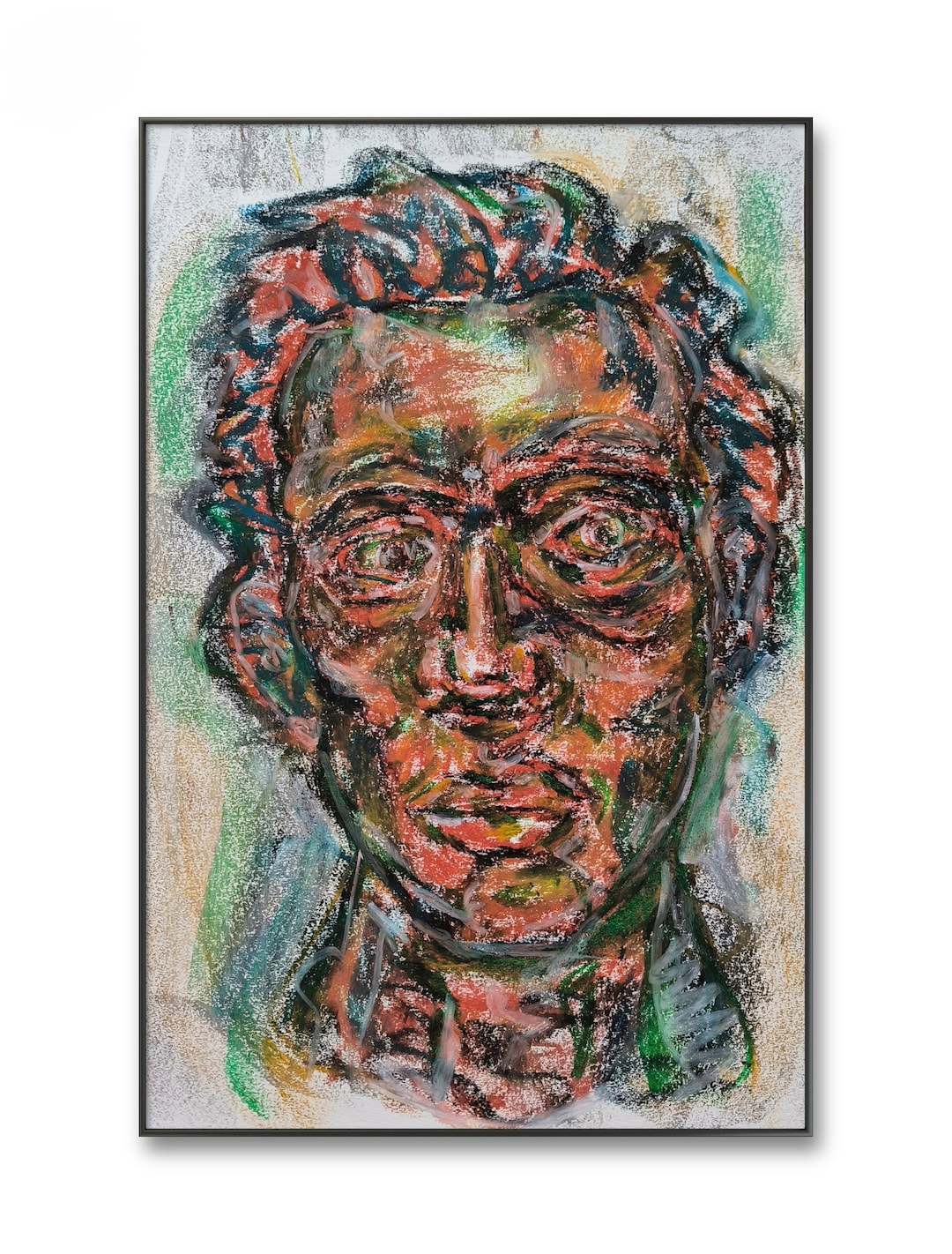 Self Portrait on Drugs Paper A3 Size Purple Oil Pastel Bar - Etsy