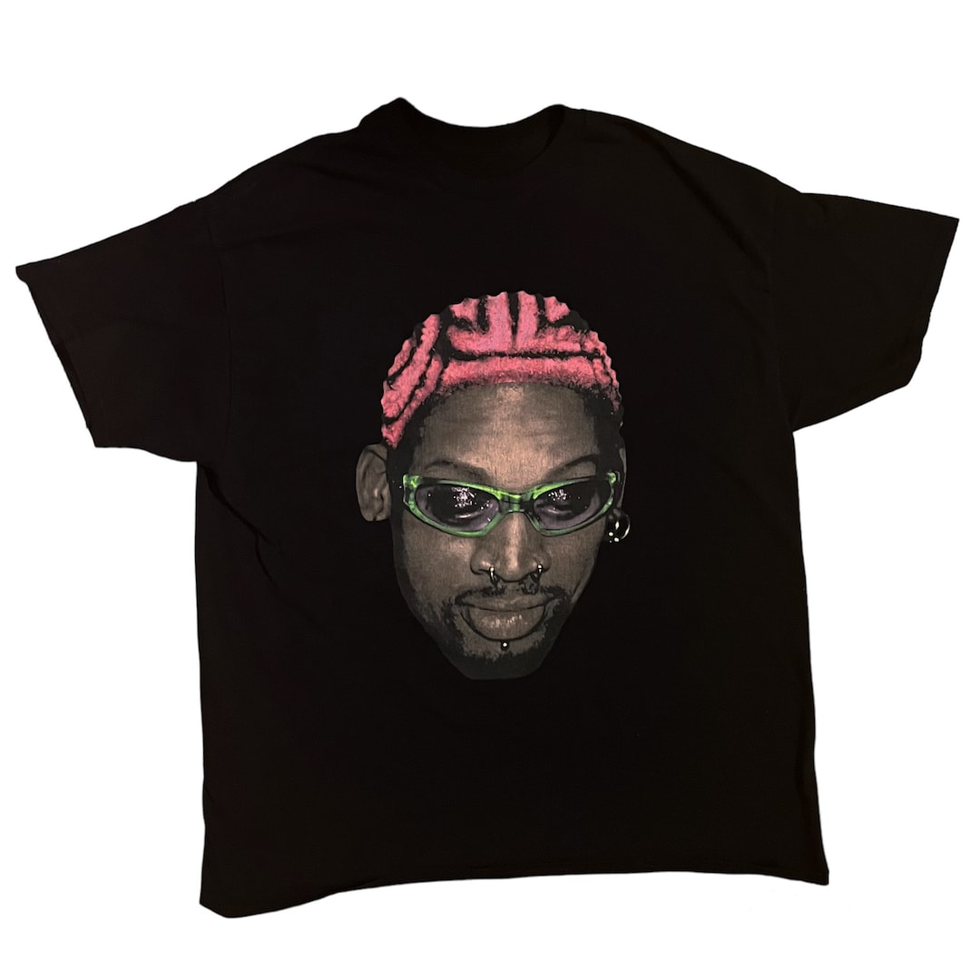 Dennis Rodman Homage Tee, Vintage Dennis Rodman Graphic Tee - Etsy