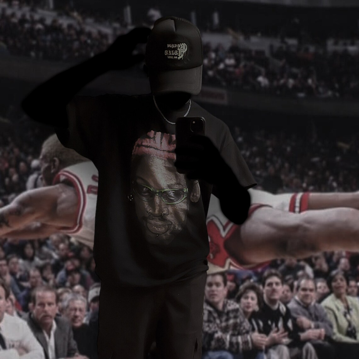 Dennis Rodman Homage Tee, Vintage Dennis Rodman Graphic Tee - Etsy