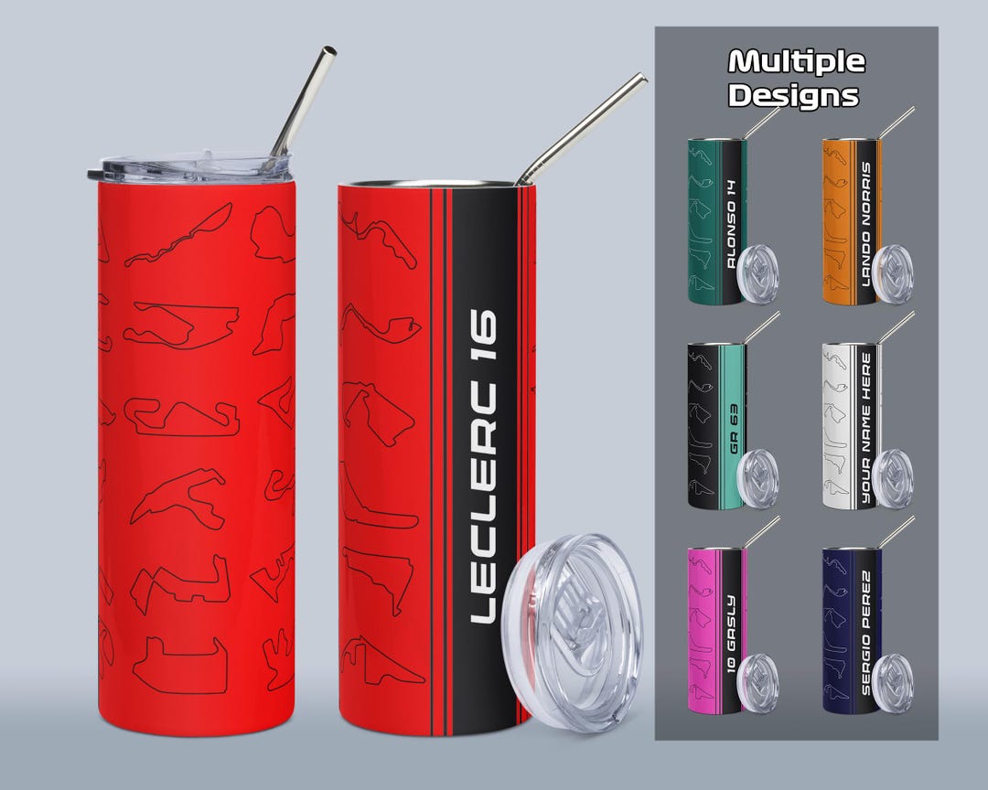 Personalized Race Track Formula 1 Stainless Steel Tumbler 20oz - Custom ...