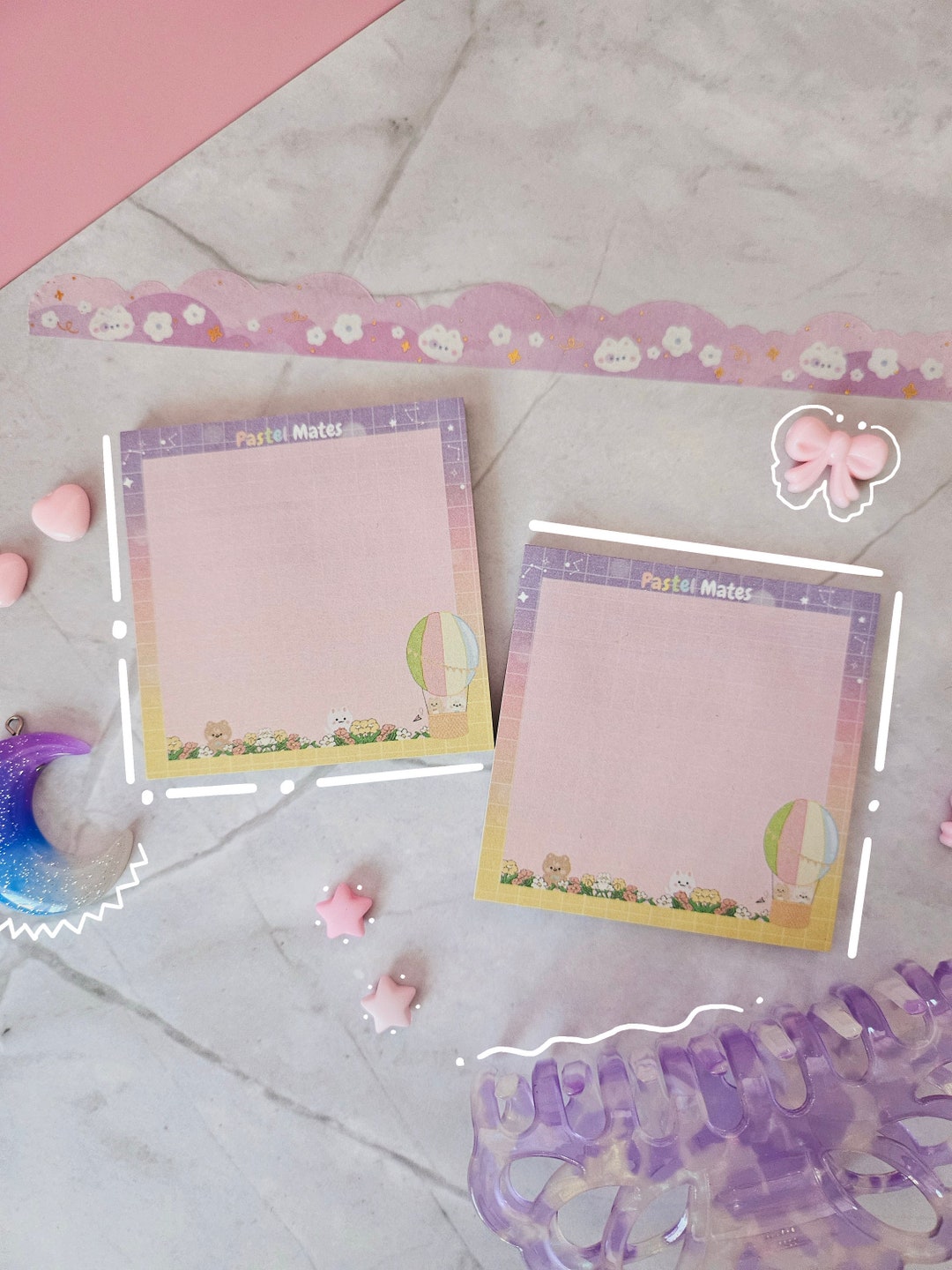 Cottagecore Mates Sticky Notes Pastel Mates 50 Sheet - Etsy