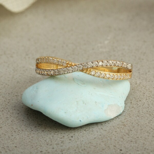 Infinity Gold Ring - Etsy