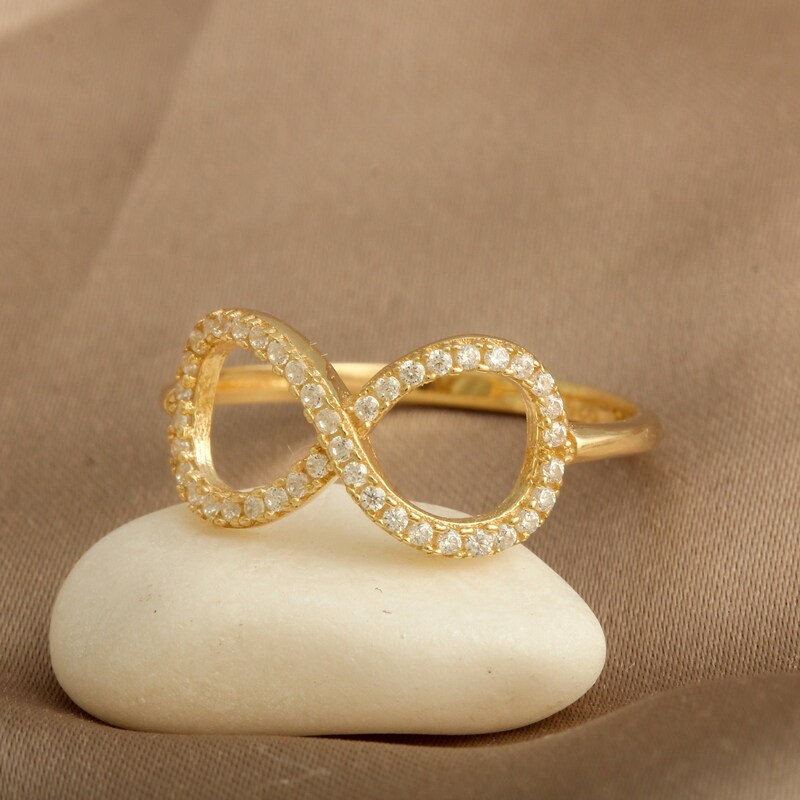 Gold Infinity Ring - Etsy