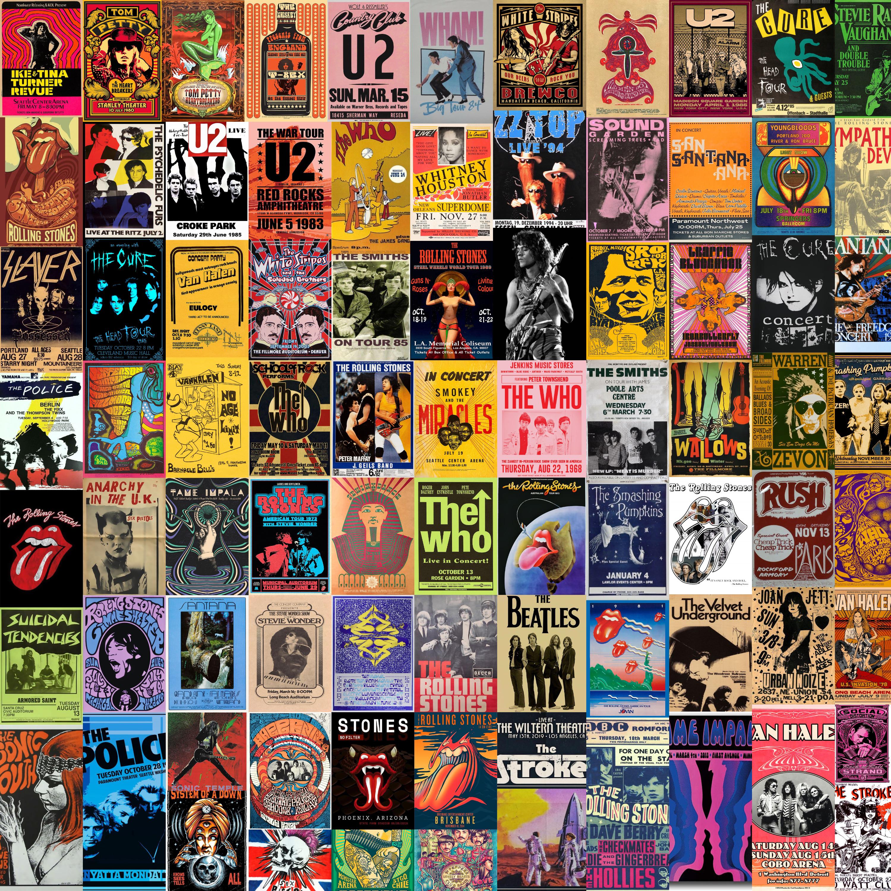Vintage Band Posters! - Over 400 Punk, Rock, Metal and More! Instant ...