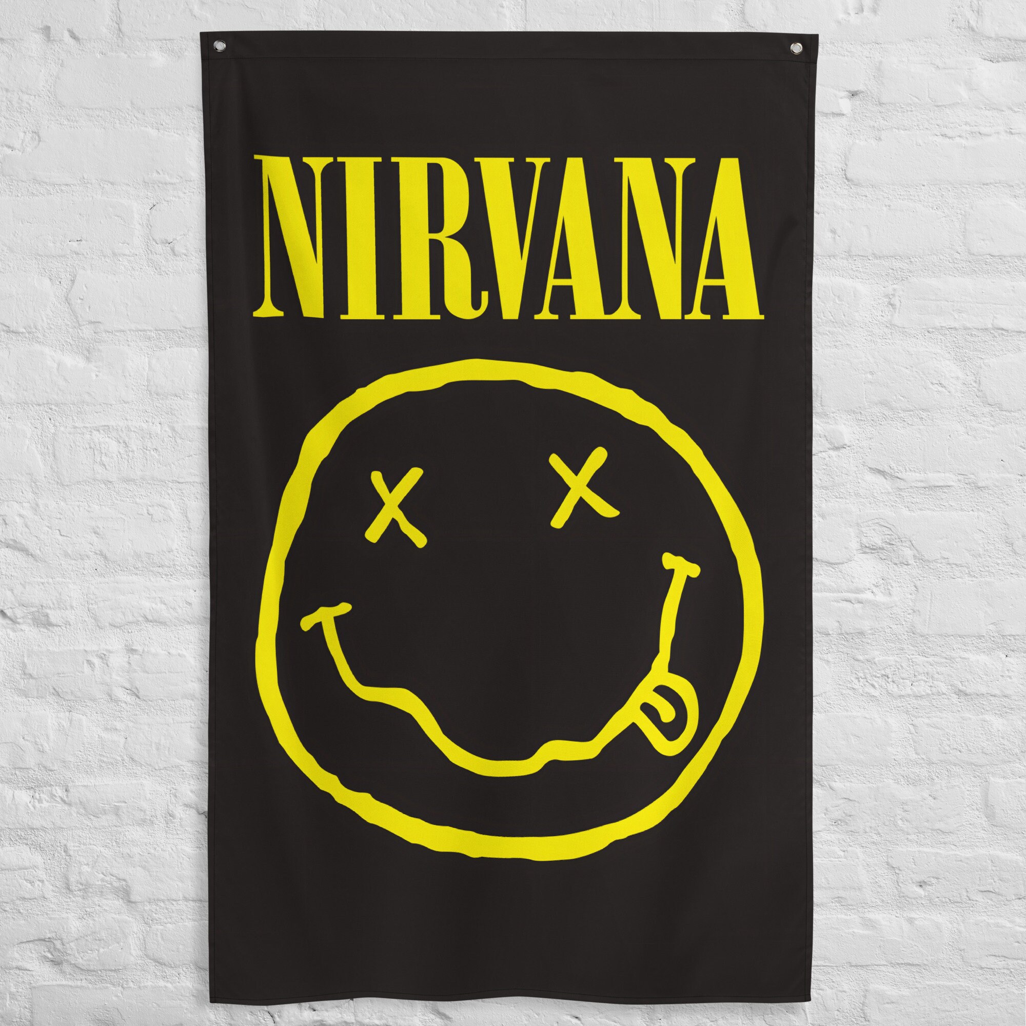 Nirvana Wall Art Flag Nirvana Room Decor Nirvana Aesthetic - Etsy
