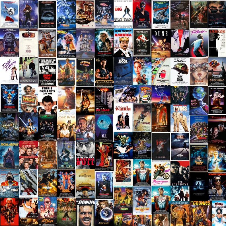 Classic Movie Posters 80s Movie Fans Best 80s Movie 80s Film Poster ...