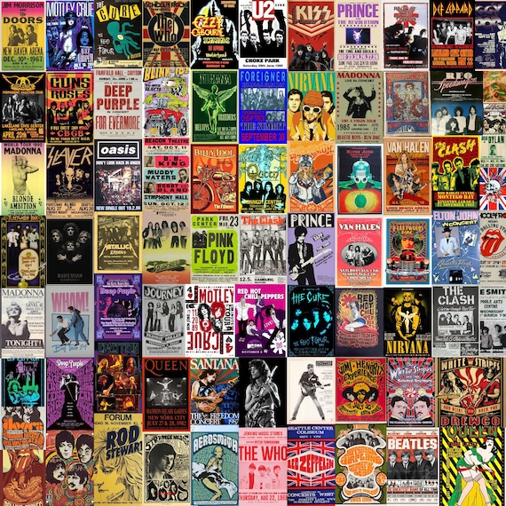 Vintage Rock Band Posters