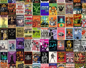 Rock Posters Download - Etsy