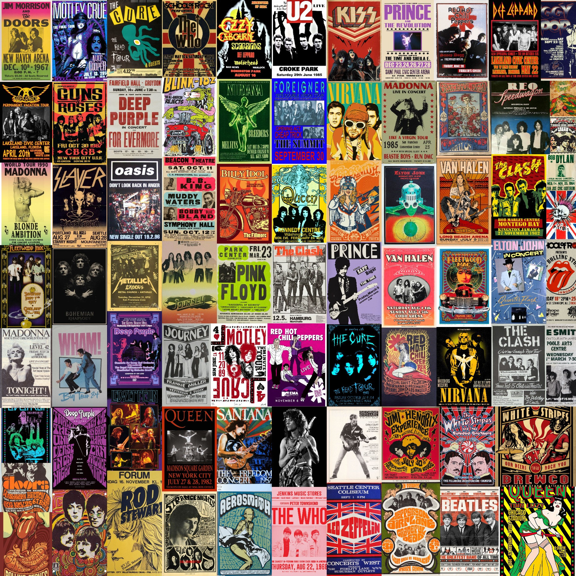 Punk Rock Concert Posters