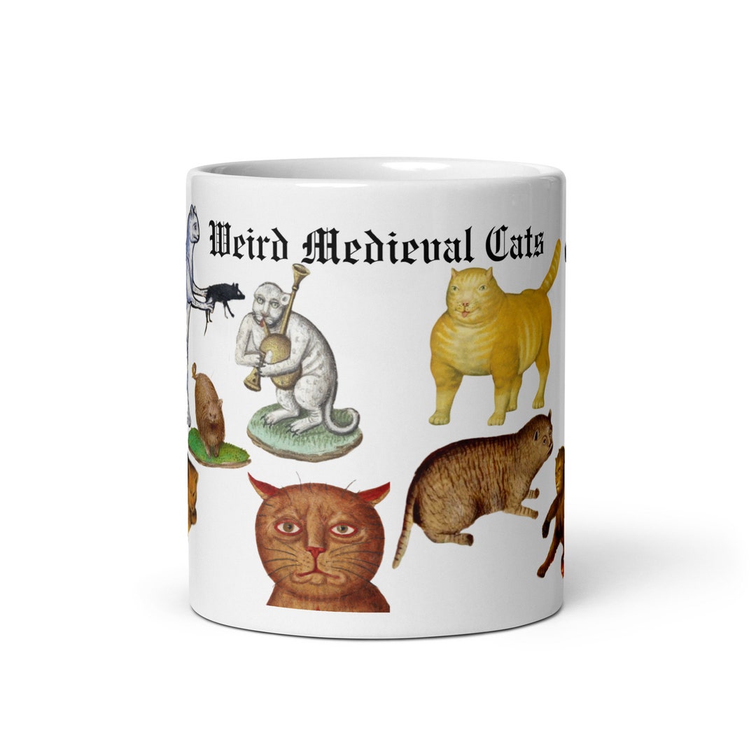 Weird Medieval Cats Mug, Funny Ugly Cats Coffee Cup, Cat Lover Gift - Etsy