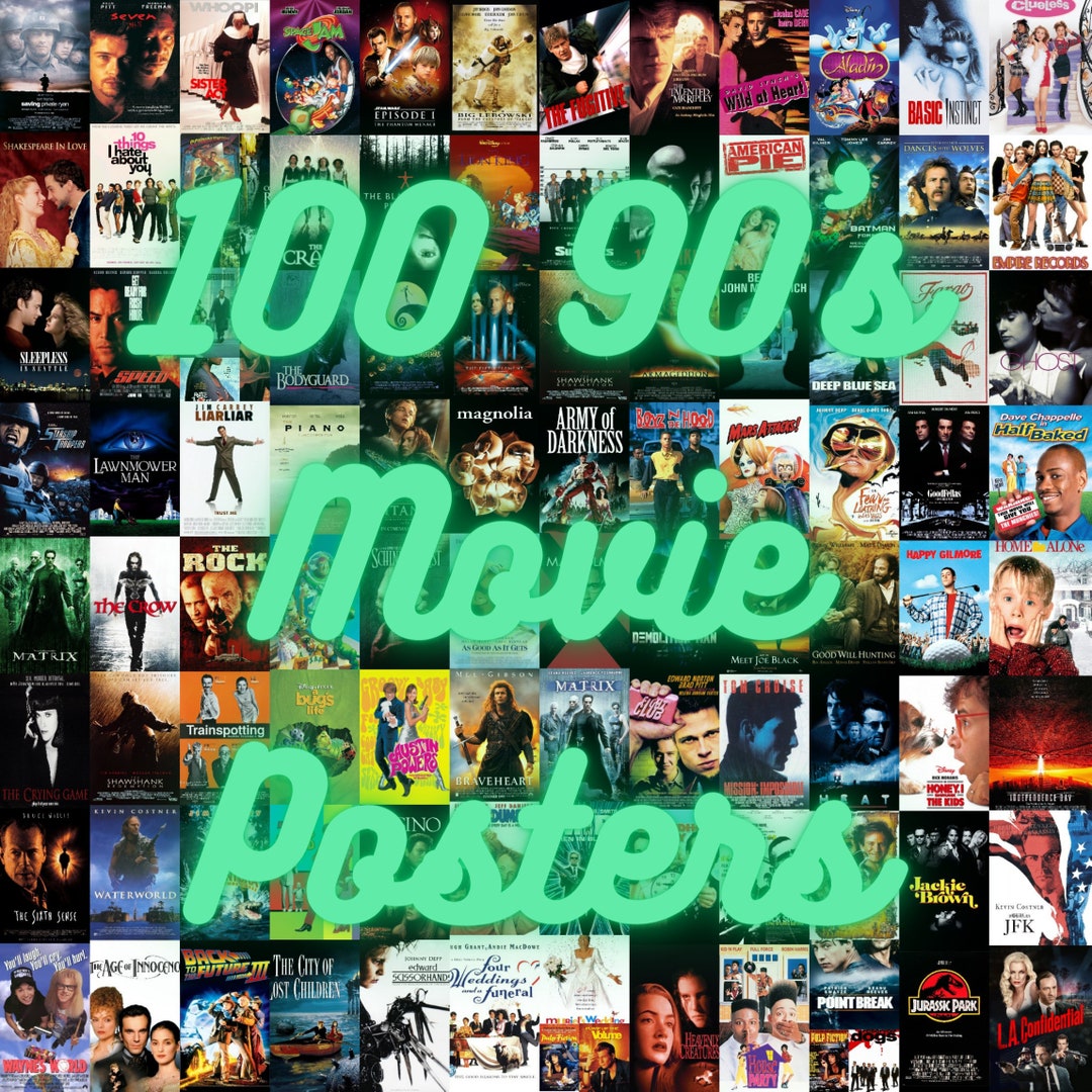 90's Movies Posters! 100 Classic Retro 90's Movie Posters - Instant ...