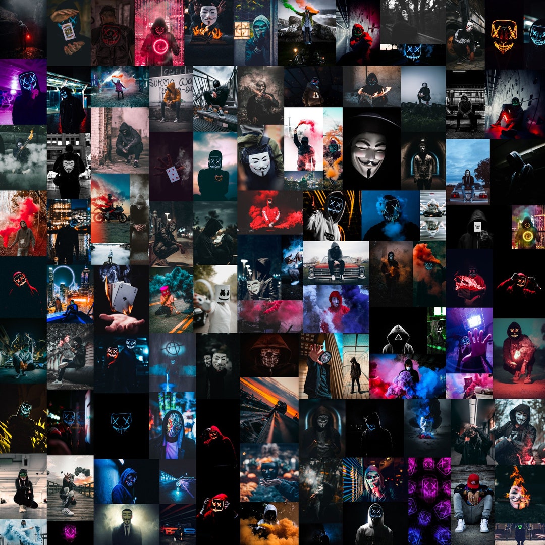 Anarchy Aesthetic Poster Vendetta Mask Guy Fawkes Mask - INSTANT ...