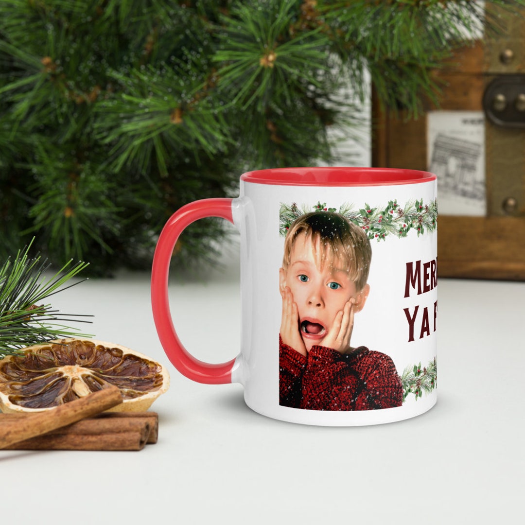 Merry Christmas Mug Kevin Funny Slogan Mug Christmas Humour Cup Movie ...