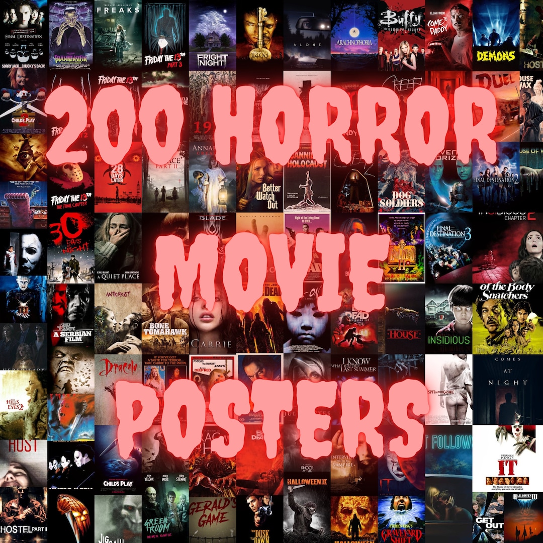 Halloween Movie Posters! 200 Horror Film Posters - Instant Digital ...