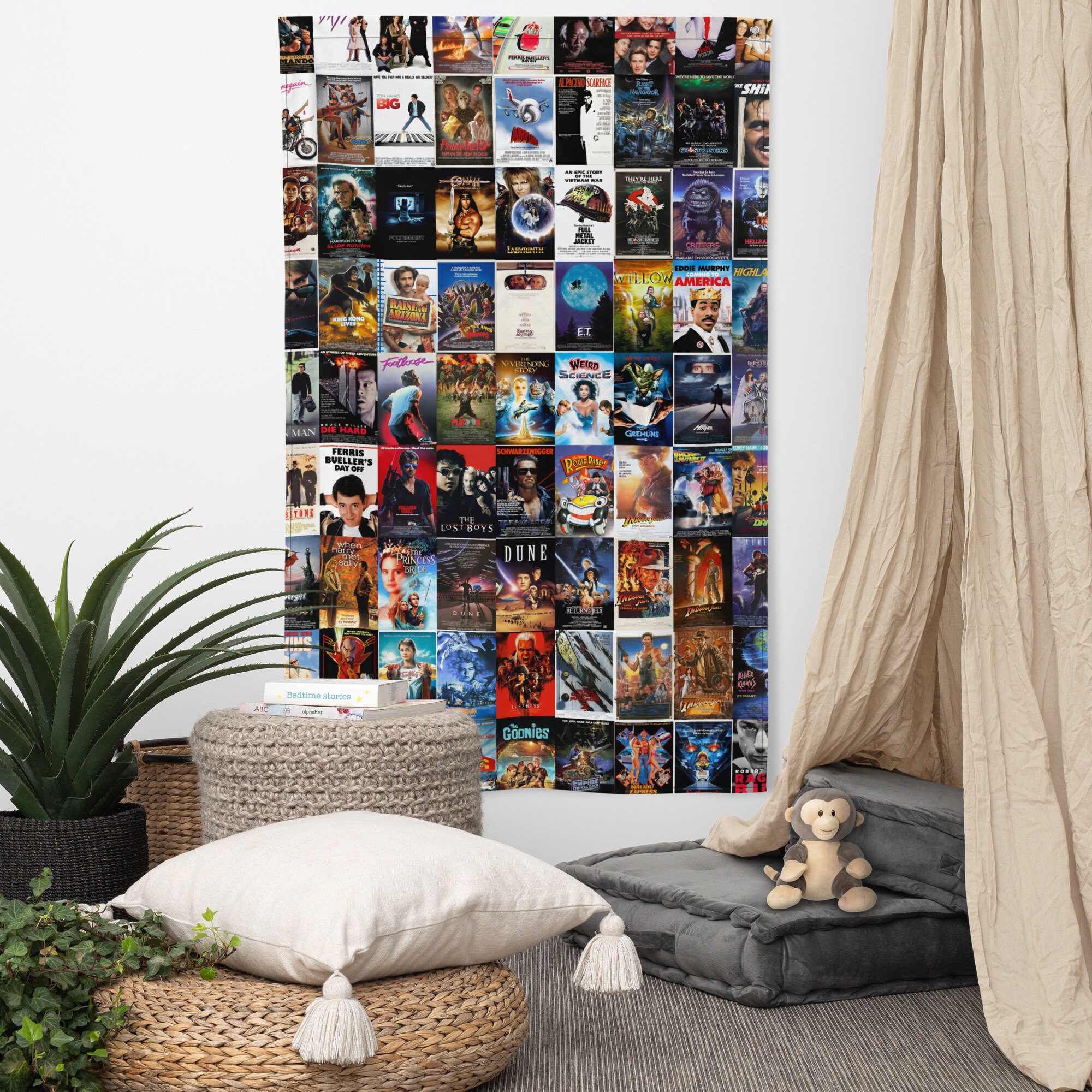 80s Movie Poster Wall Art Huge Printed Flag Featuring All the Best 1980 ...