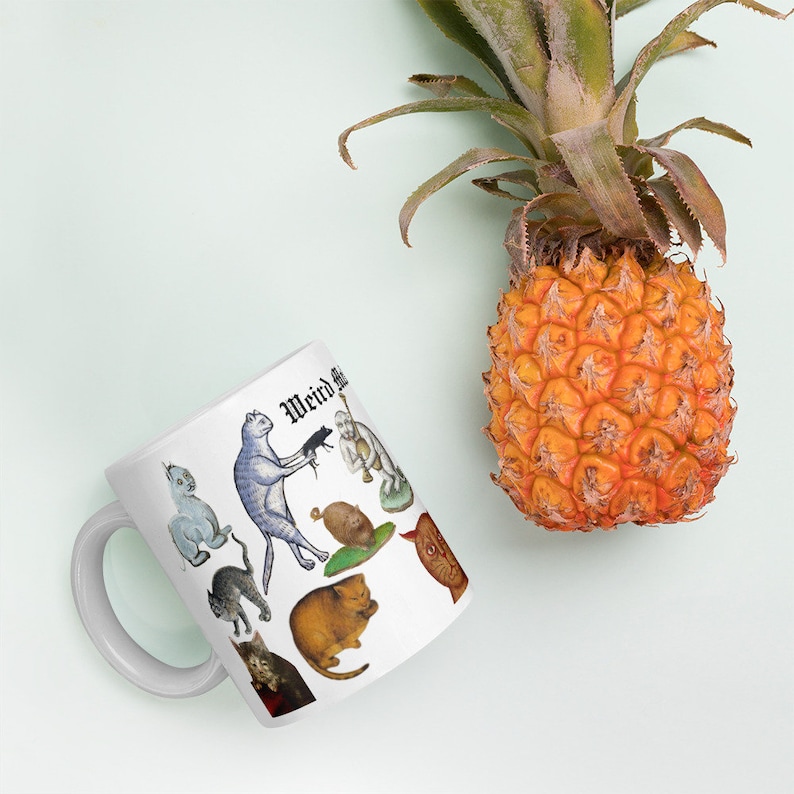 Weird Medieval Cats Mug, Funny Ugly Cats Coffee Cup, Cat Lover Gift - Etsy