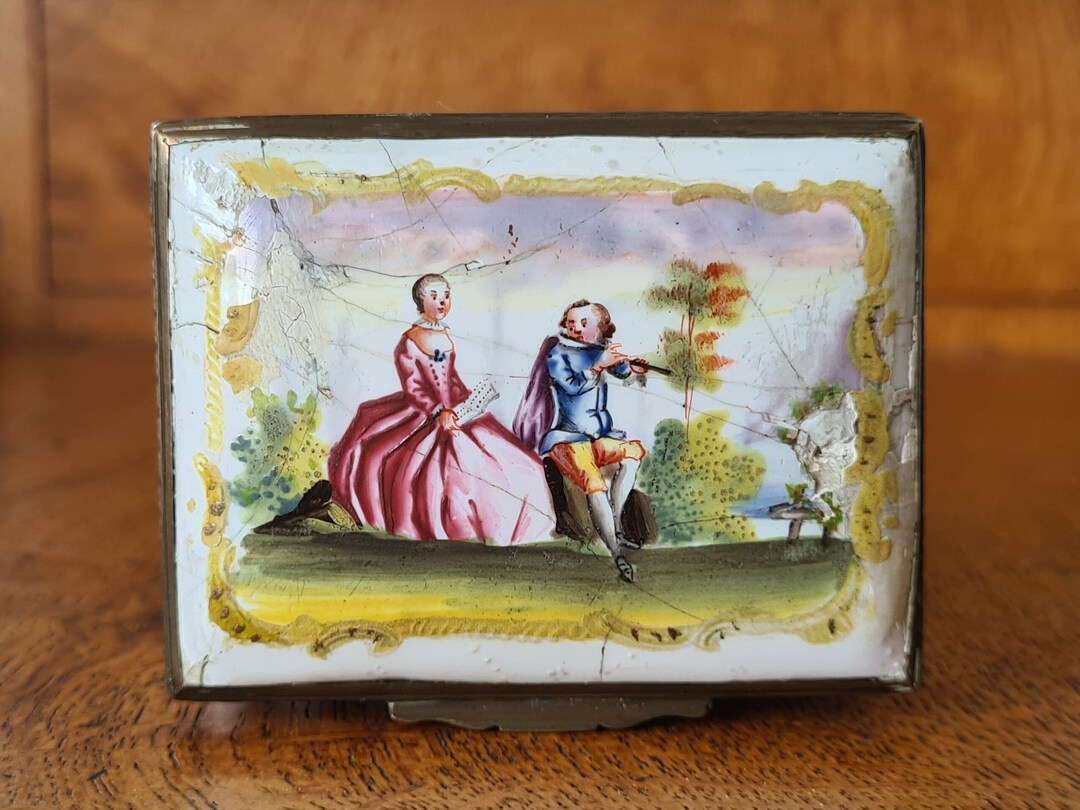 18th Century Georgian Enamel Box - Etsy